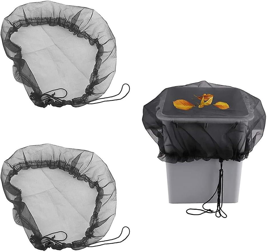 2 Pcs Rain Barrel Net Rain Barrel Mesh Cover Water Butt Net Adjustable ...