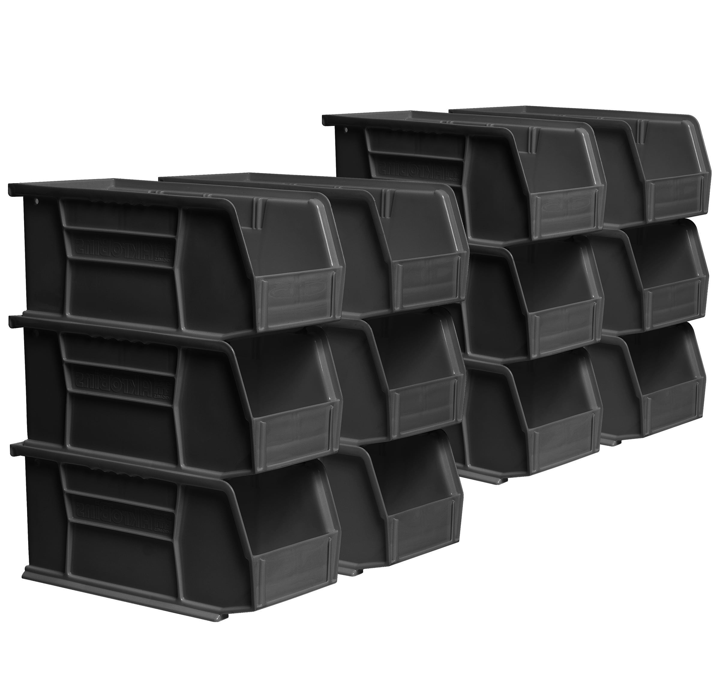 Akro-Mils Stackable Storage Bins, AkroBins 30230 Stacking Organizer, 11 ...