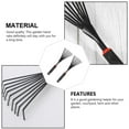 2 Pcs Gardening Hand Rake Rakes Tool Adjustable Jr Leaves Black ...