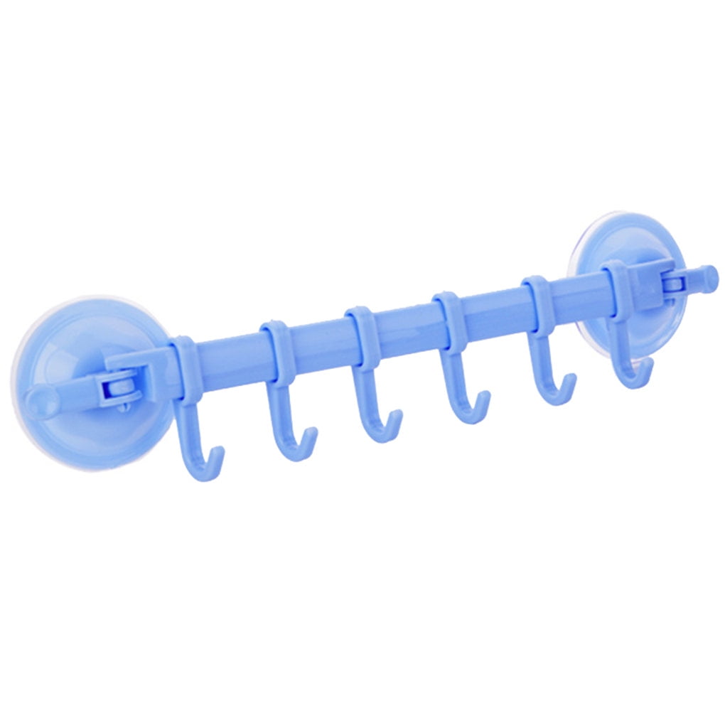 ABIDE wps Wall Rack with Suction Cups Kitchen Bathroom Tile Wall Sucker ...