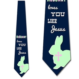 Mens Tie Easter Three Rooker Religious Easter Ties Mens Cross Necktie ...