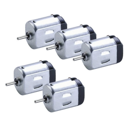 5pcs 6V 130 Motor DC Small Motor for DIY Shaft Gear Model Car Aircraft ...