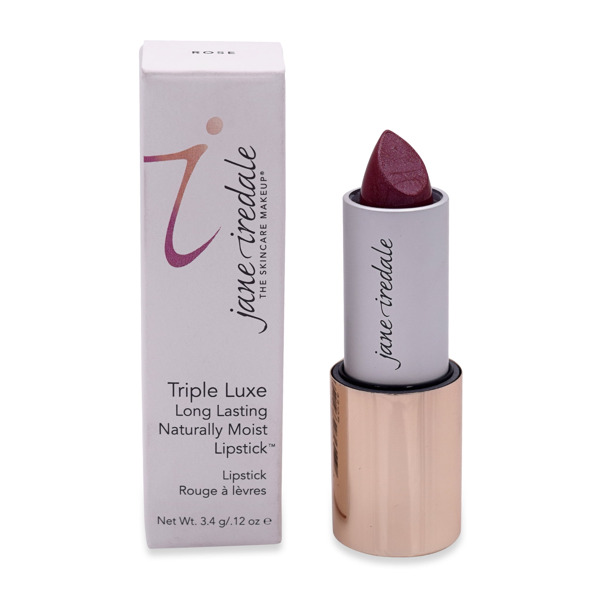 jane iredale Triple Luxe Long Lasting Naturally Moist Lipstick Rose 1. ...