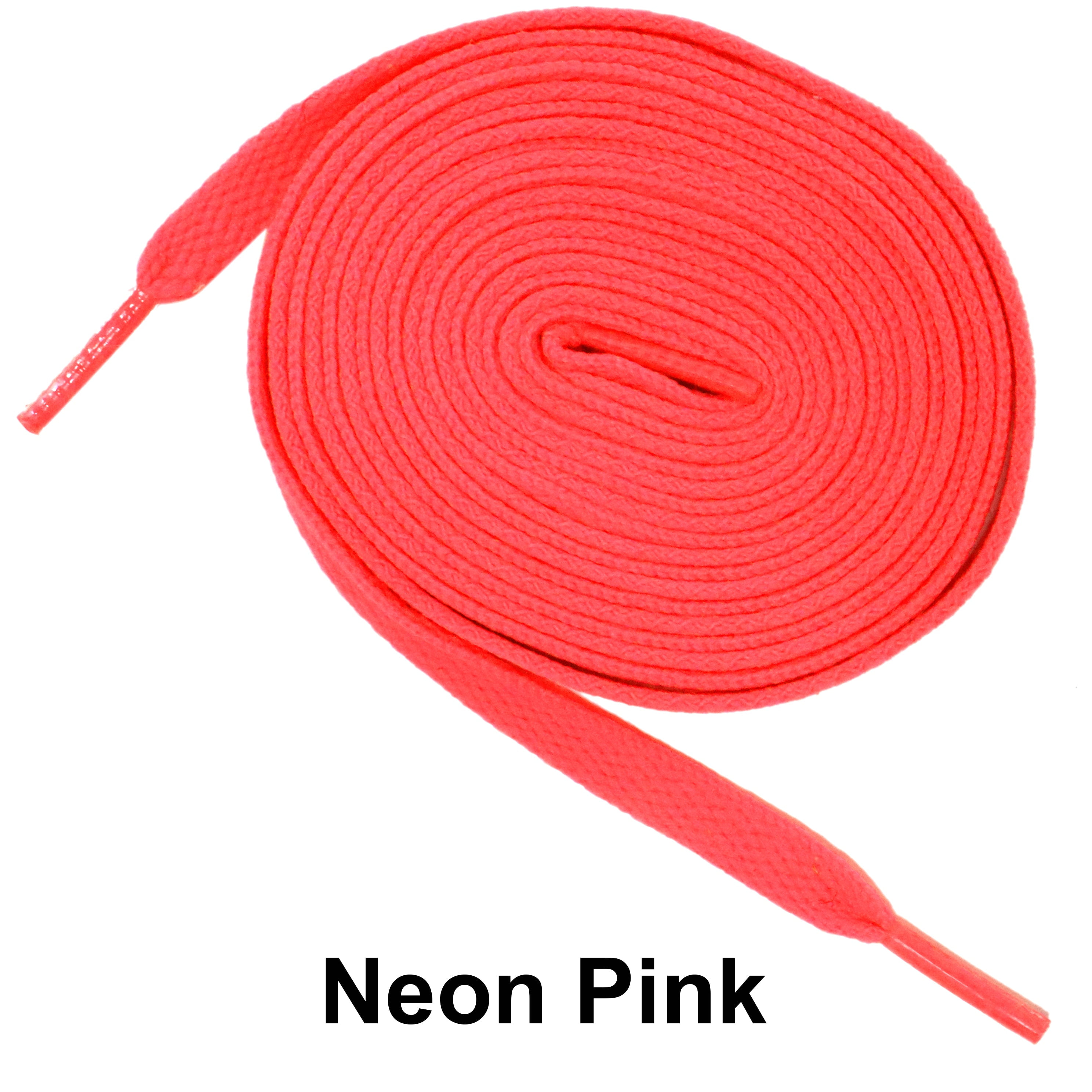 Neon Pink Flat Athletic Sneaker 27 36 45 54 63 Inch Shoelaces - Walmart.com