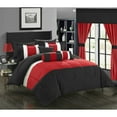 Chic Home 20 Piece Wanstead Complete pieced color block bedding, sheets ...