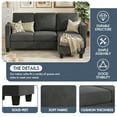 "Homall 70"" L-Shaped Sectional Sofa with Reversible Chaise, 3-Seater ...