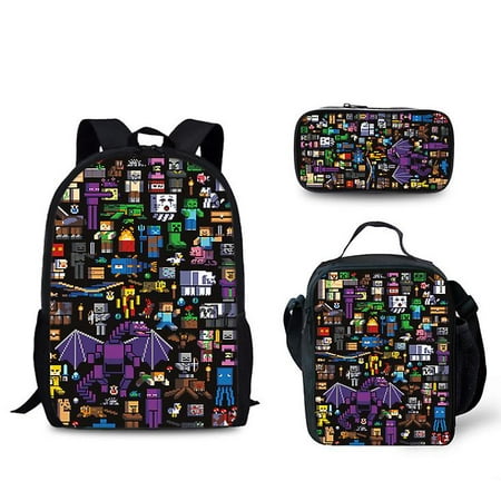 The New Minecraft Theme Schoolbag For Elementary School Students 3 ...