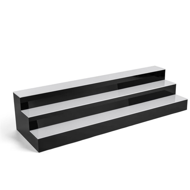 Displays2go Illuminated 48" Acrylic Countertop Bottle Shelving – Clear ...