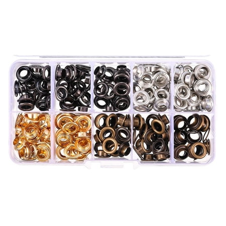 Vonky 200 Pcs/set 6mm Shoe Grommets shoe repair eyelets Assortment Shoe ...