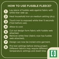 12" x 3Yd Light Weight Fusible Fleece Interfacing Iron-on Batting for ...