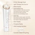 6 in 1 RF Microcurrent Facial Device, Homeuse Skin Tightening ...