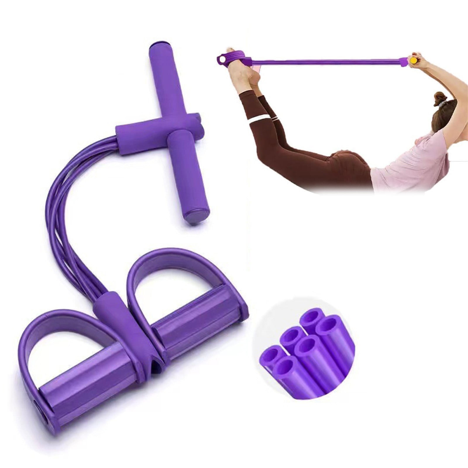 Click here for Belleau Fitness Resistance 6 Tube Pedal Ankle Pull... prices