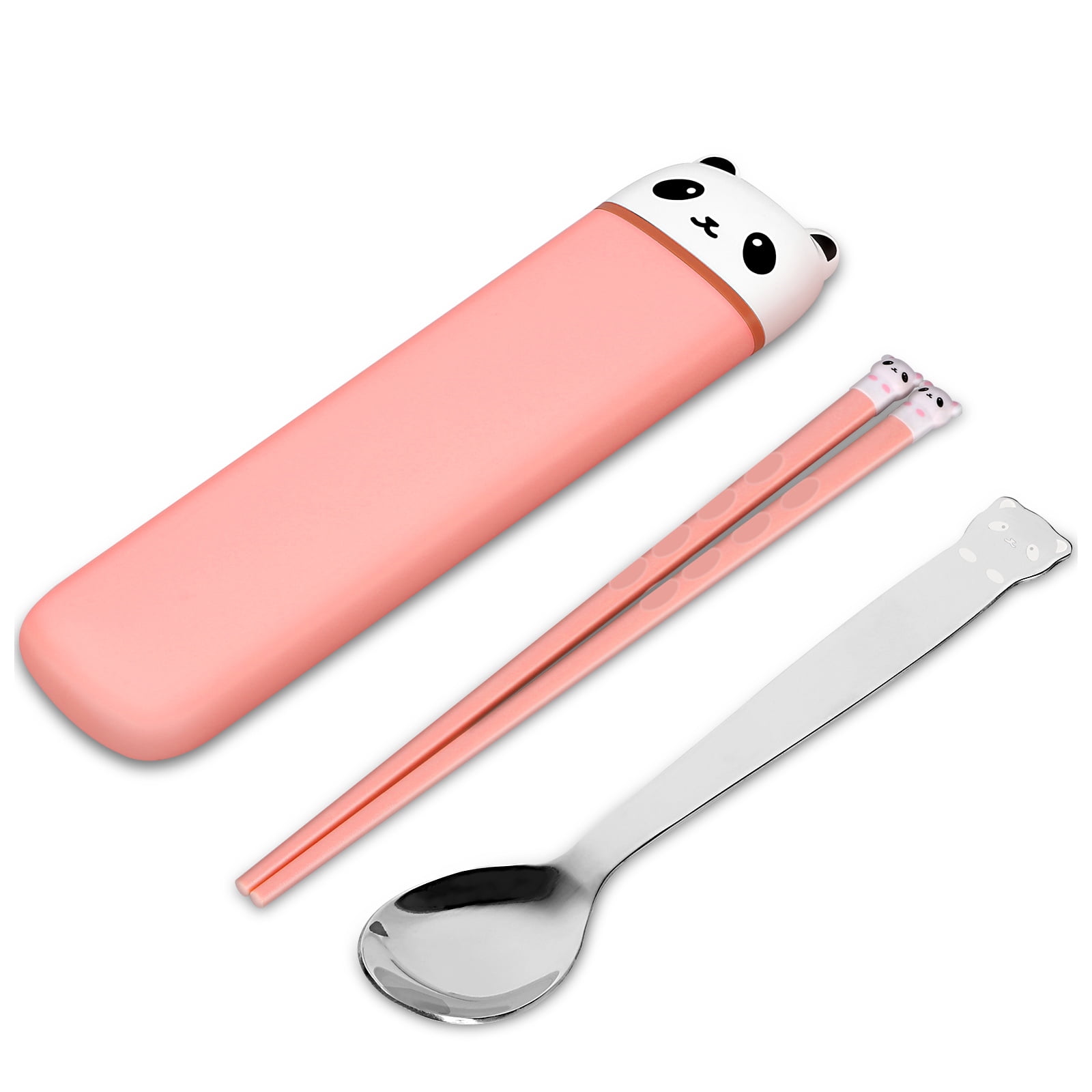 Portable Chopsticks Flatware Set, Silicone Lightweight Chopstick and ...