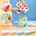 Uscallm 4Pcs Single Layer Ice Tray Set, Silicone Ice Maker Trays Spill ...