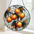 Blooming Peach Tree Stained Glass Suncatcher for Window Decor, Nature ...