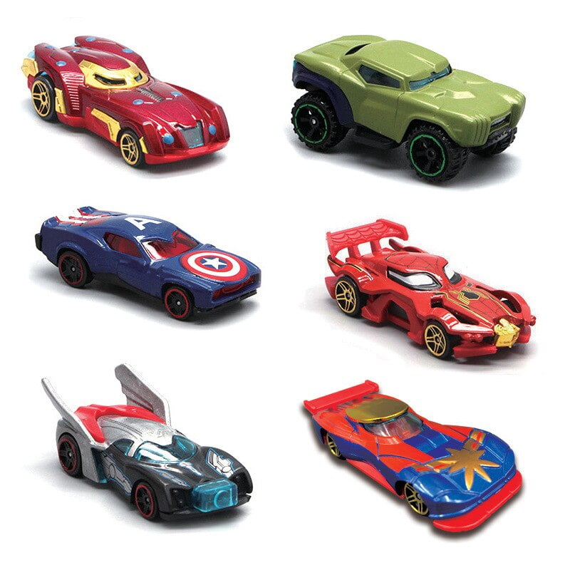 Marvel Super Hero Toys Avengers Metal Alloy Cars Model Captain America Spider Man Iron Man Kids Birthday Gifts Walmart