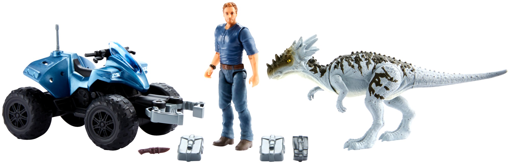 Jurassic World Deluxe Story Packs With Vehicles, Action Figures ...