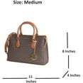 Michael Kors Original Sheila Medium Logo Handbag, Brown Satchel Purse, MK Pattern 35S3G6HS2B-847 ...