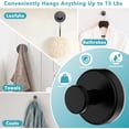 Suction Cup Hooks for Shower,Removable Towel Hooks,Upgraded 15 lbs ...
