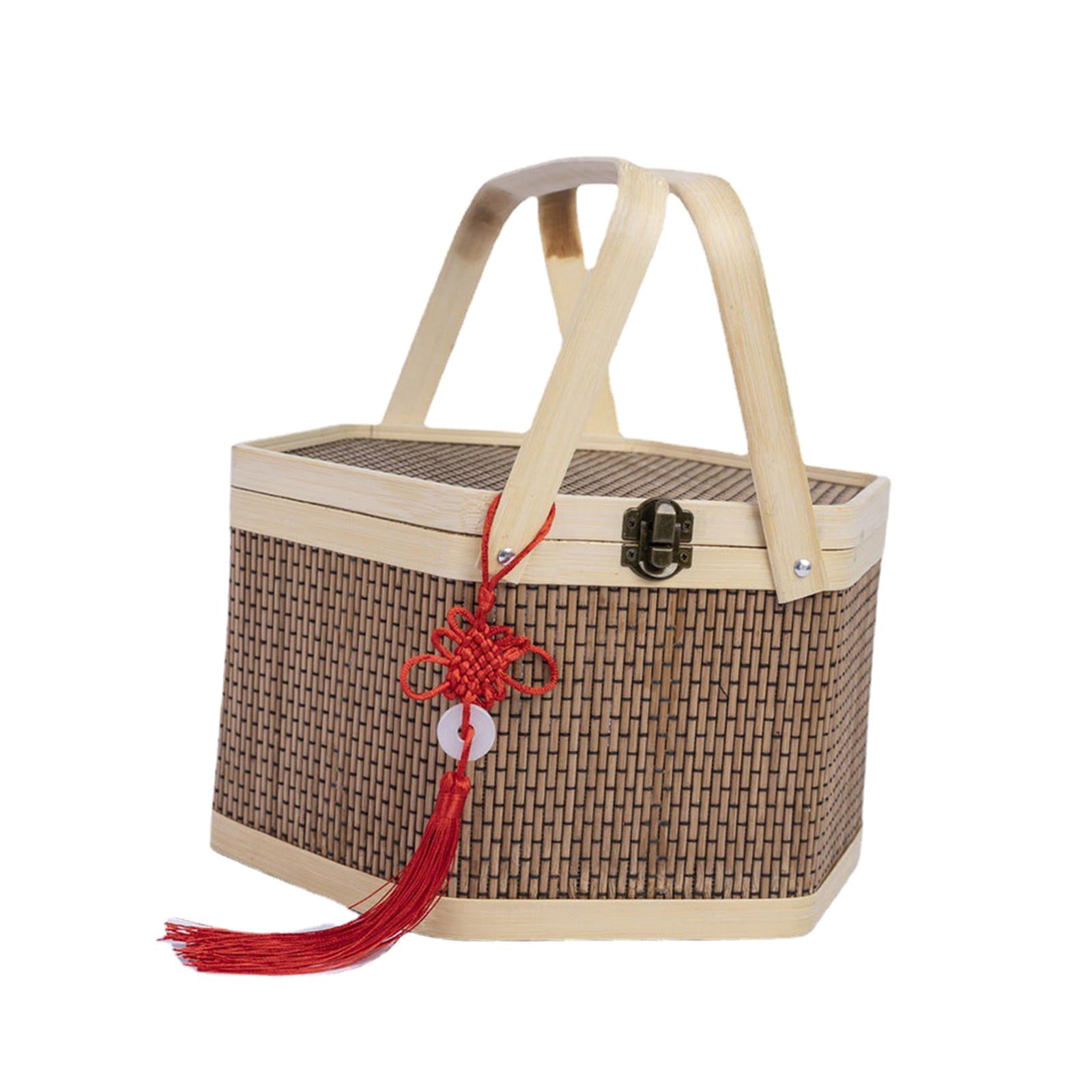 Handmade Gift Packing Basket Organizer Basket with Handles Storage ...