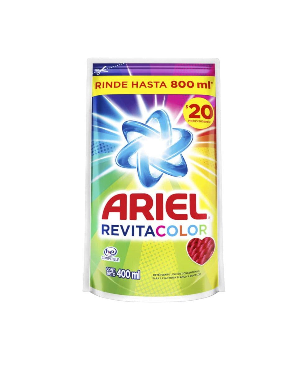 Pack de 9 Detergente Líquido Ariel Revitacolor 400 ml Ariel Revitacolor ...