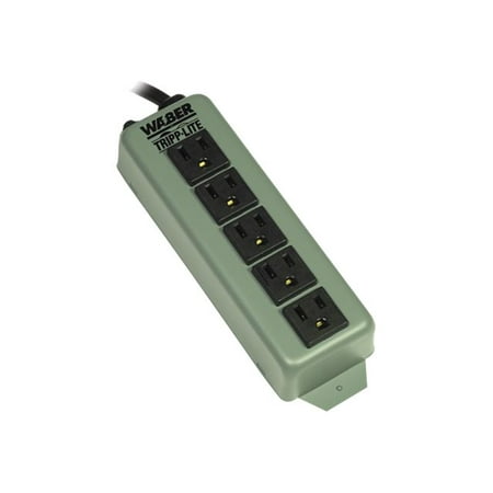 Tripp Lite Waber Industrial Power Strip 5 Outlet 6' Cord Switchless 5 ...