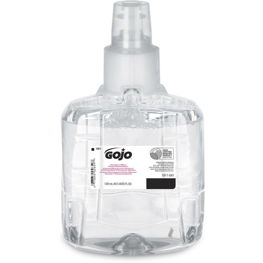 Gojo; LTX-12 Clear Mild Foam Handwash Refill - Fresh Fruit Scent - 40.6 ...