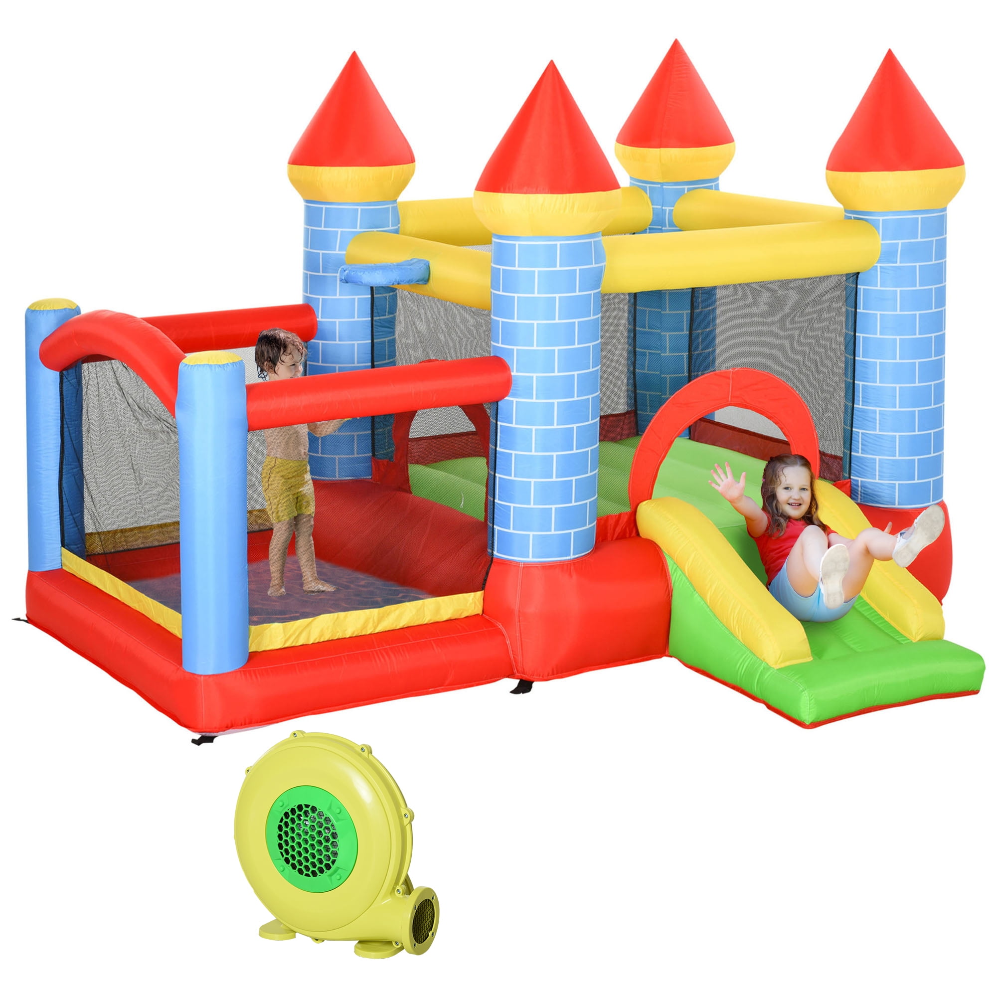 Click here for Qaba 9.2 X 9.5ft Bounce House  4 In 1 Inflatable B... prices