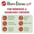 GATROPOD Bam-Bones Plus T Bone Dog Chew Toy for Moderate to Aggressive ...