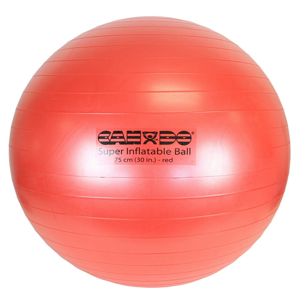 CanDo Non-Slip Super Thick Inflatable Exercise Ball - Walmart.com ...