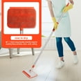 Qaestfy Wall & Baseboard Cleaner Mop with 49'' Handle, Sweeping ...