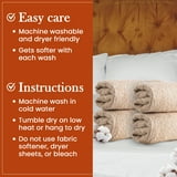 HALLEY Turkish Hand Towels Set - 4 Pack Bathroom Set, Ultra Soft ...