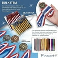 PinMart Neck Ribbon Lanyards for ID Badges - Gold/Purple - 10 Pack ...