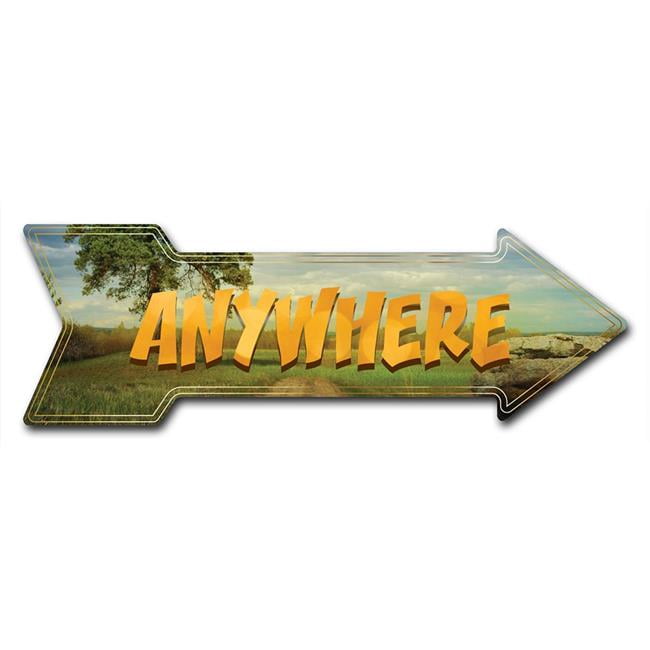 Signmission 8 X 24 In Indoor And Outdoor Decor Direction Sticker Vinyl