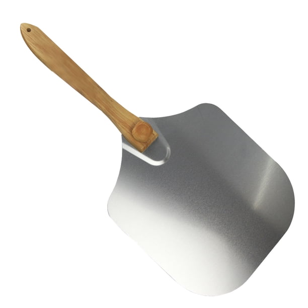 Easy To Store Foldable Fine Aluminum Metal Pizza Spatula With Wooden ...
