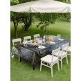 60x102 Inch Outdoor Tablecloth with Umbrella Hole Zipper Rectangle ...