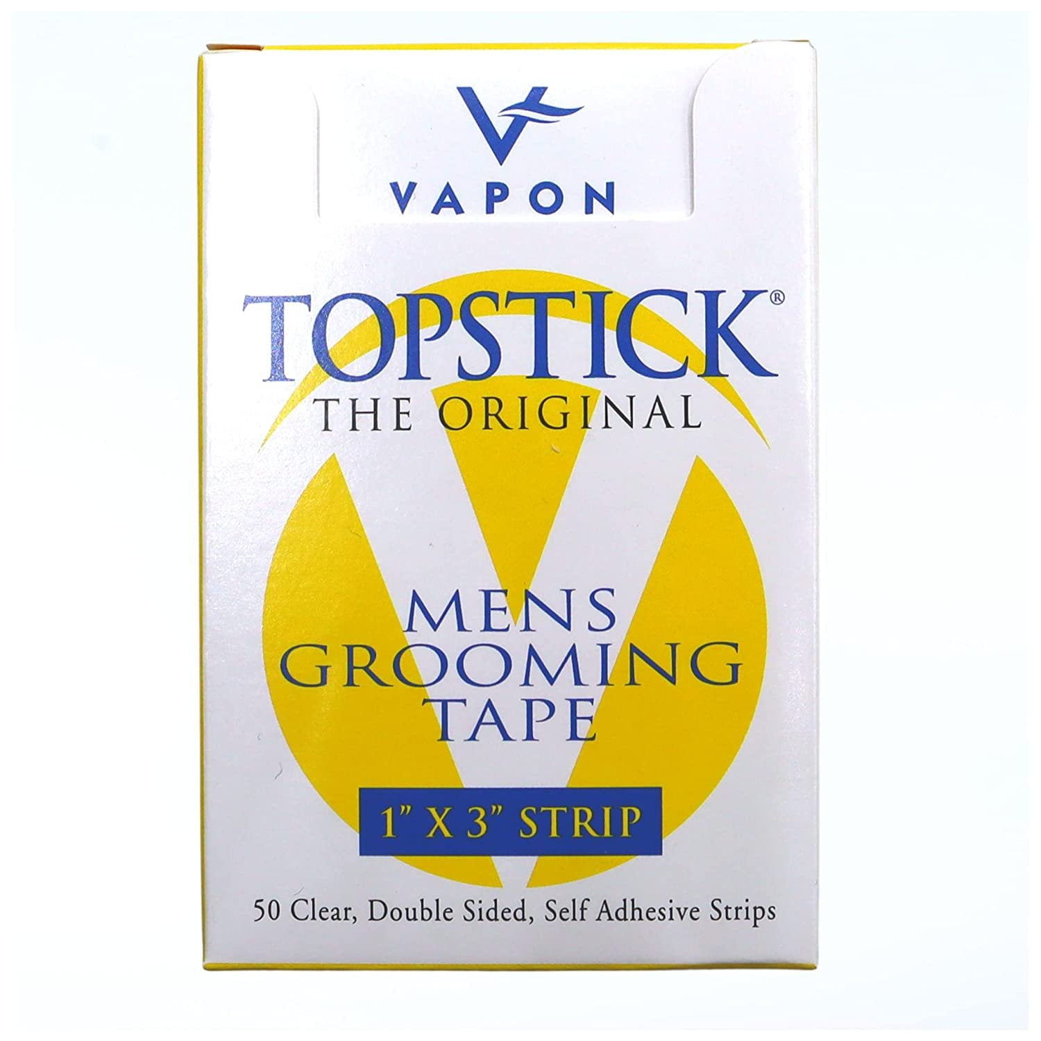 Vapon Topstick - Grooming Tape - 50 Count 1" x 3" Double Sided, Clear ...