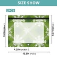 Green Diagonal Plaids Snowflakes Christmas 3-Ring Binder Pocket with ...