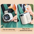 Tuvgenk Bladeless Waist Hanging Fan USB Rechargeable Clip Fan 5 Speeds ...