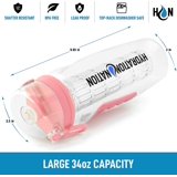 Hydration Nation Portable Water Bottle with Fruit Infuser for Healthy ...