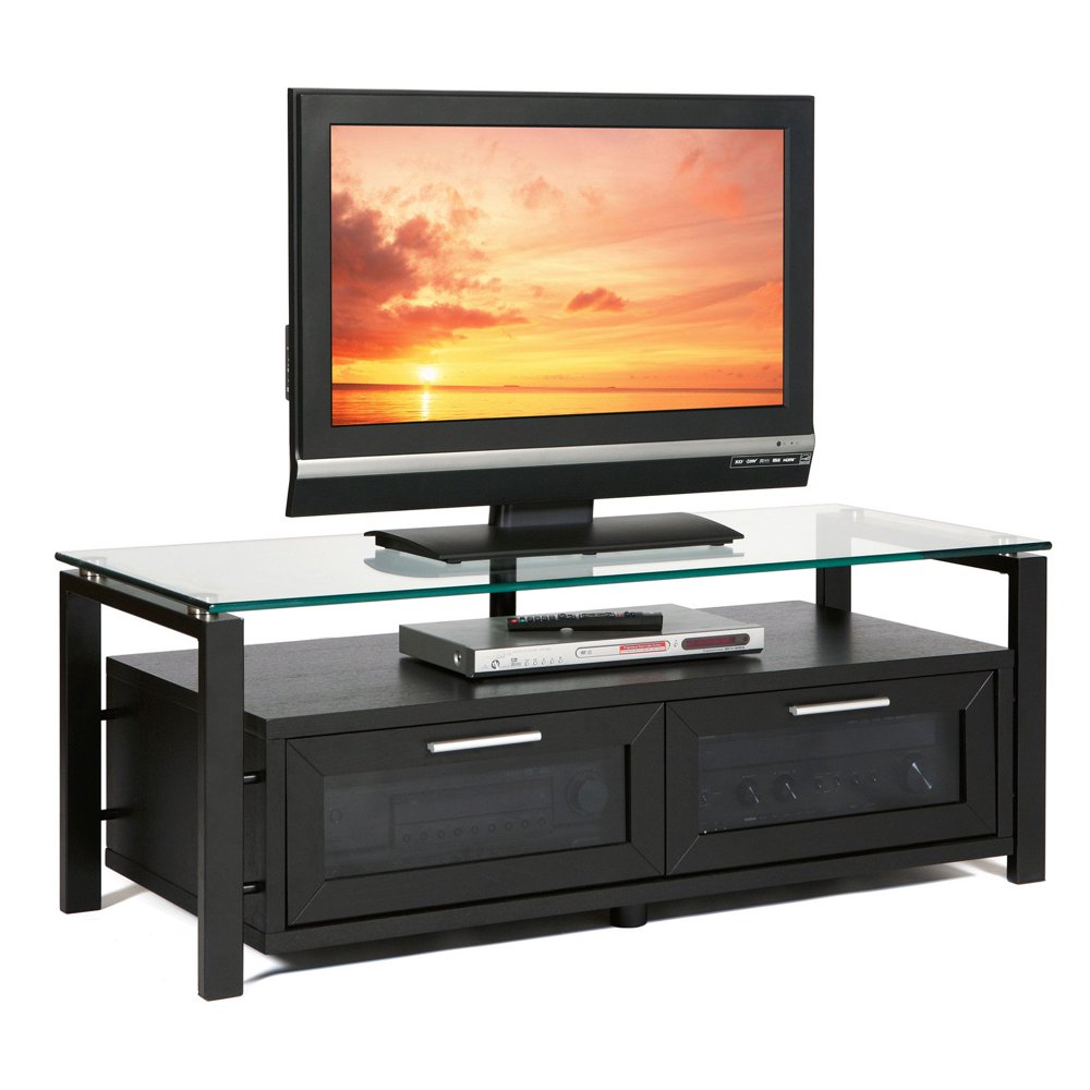 Plateau Decor 50 Inch TV Stand in Black on Black - Walmart.com ...