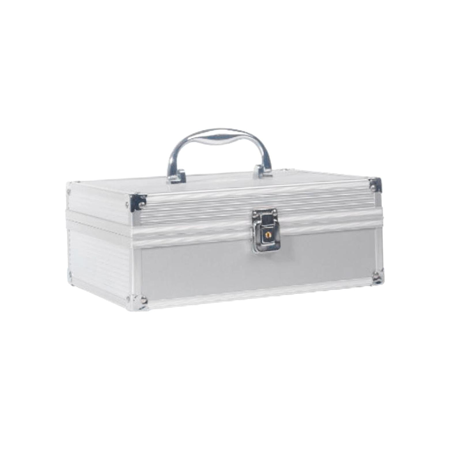 Aluminum Alloy Stamps Lock Box Container Adjustable Compartments with ...