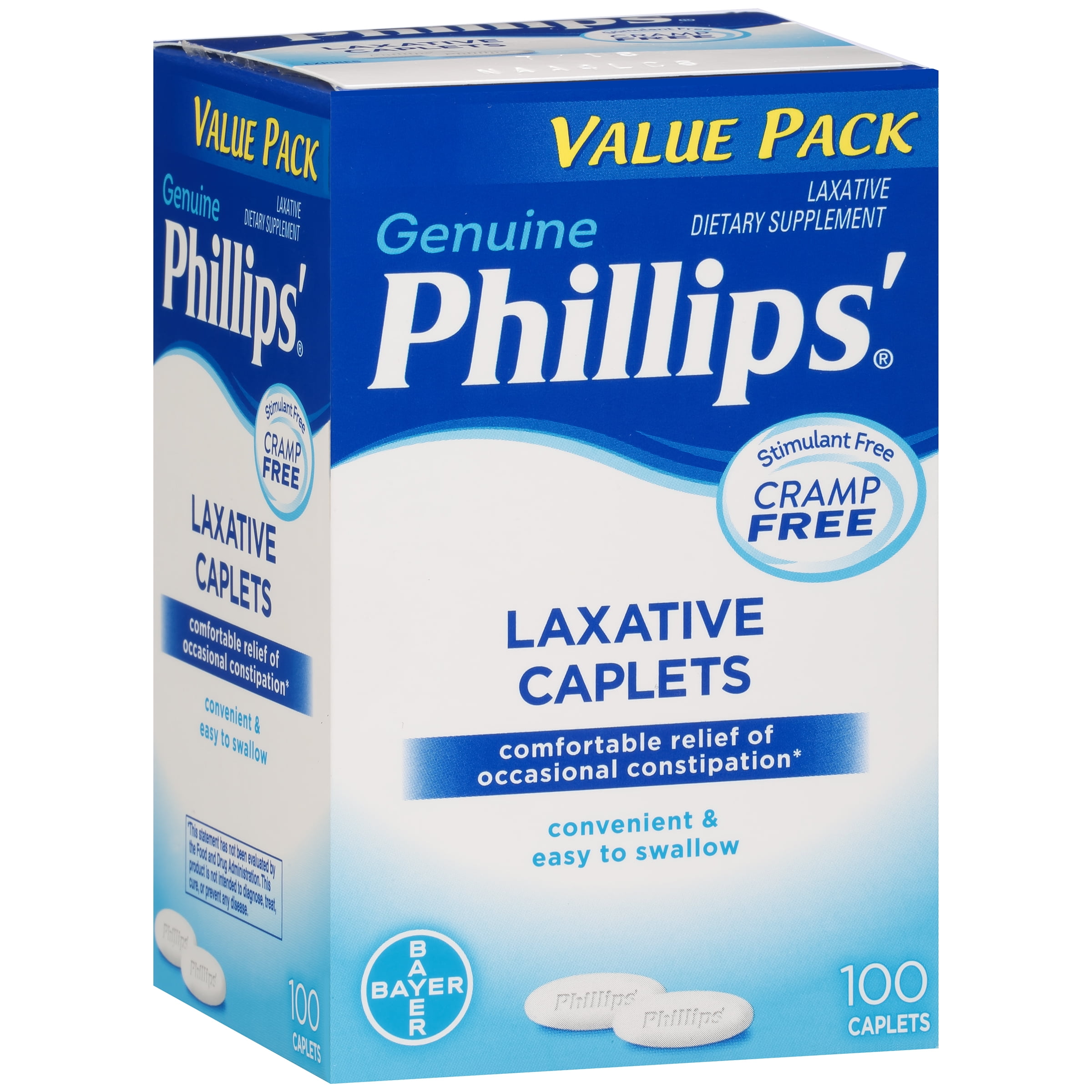 Buy Phillips' Laxative Dietary Supplement Caplets, 100 Count Online at ...