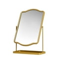 Home Decor Collection Stylehouse Gold Table Mirror with Storage ...