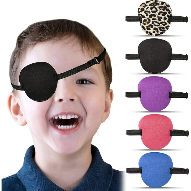 5 Pieces Eye Patches Adjustable Kids Eye Patches with Buckle, Visual ...