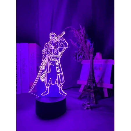 3D Night Lights Led Roronoa Zoro Figure Led Night Light for Kids ...