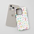 Numbers Pattern For All iPhone Series Protective Phone Case Playful ...