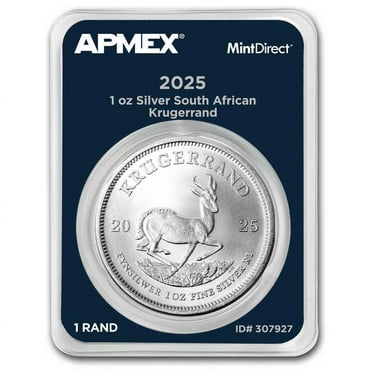 South Africa Silver Krugerrand - Fine 1 oz Bullion Coin (Random Year) - Walmart.com