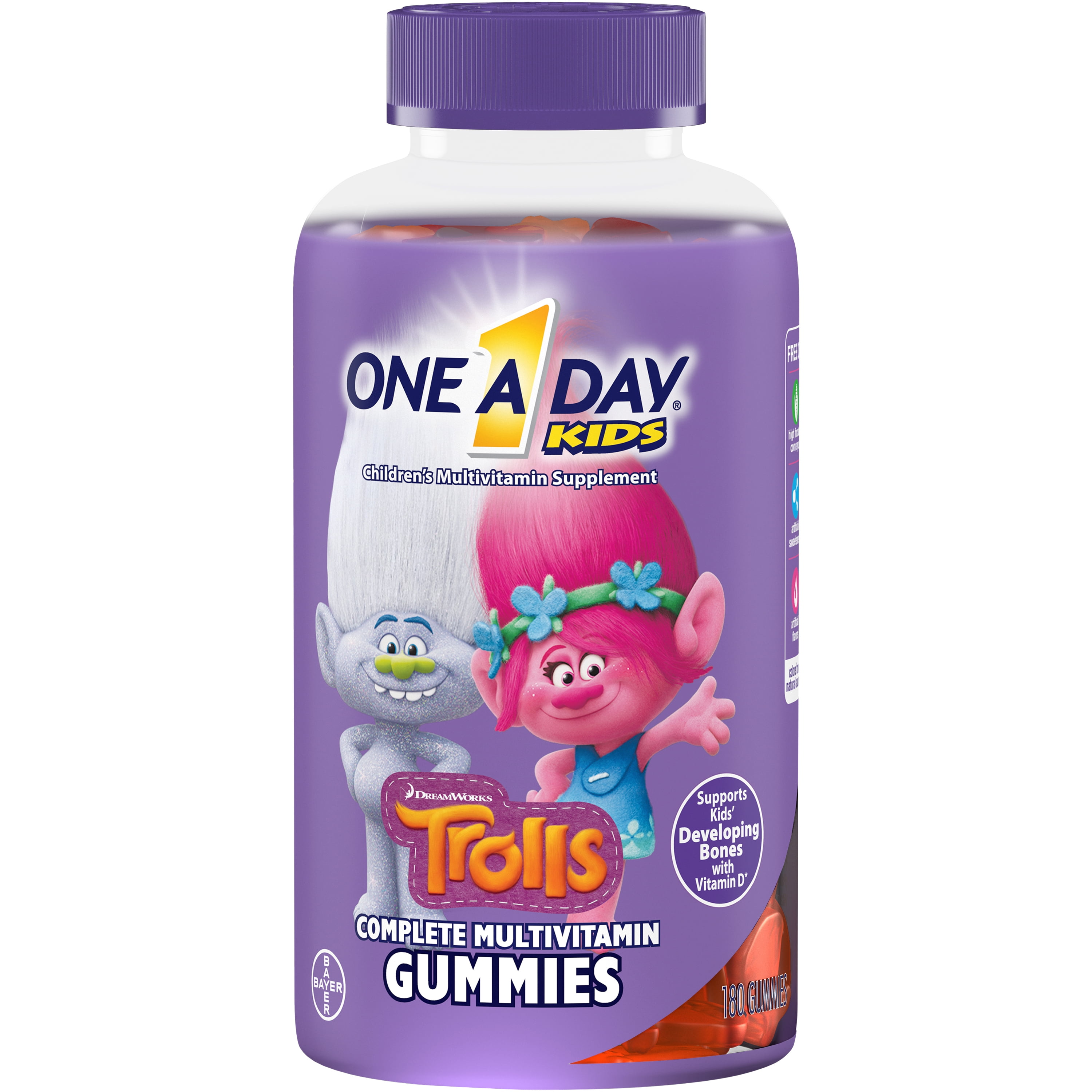 Buy One a Day KIDS Trolls Gummies, Multivitamins for Children, 180 ct ...