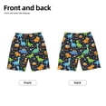 Cartoon Cute Dinosaur Pattern Beach Pants Lightweight Teen Shorts with ...
